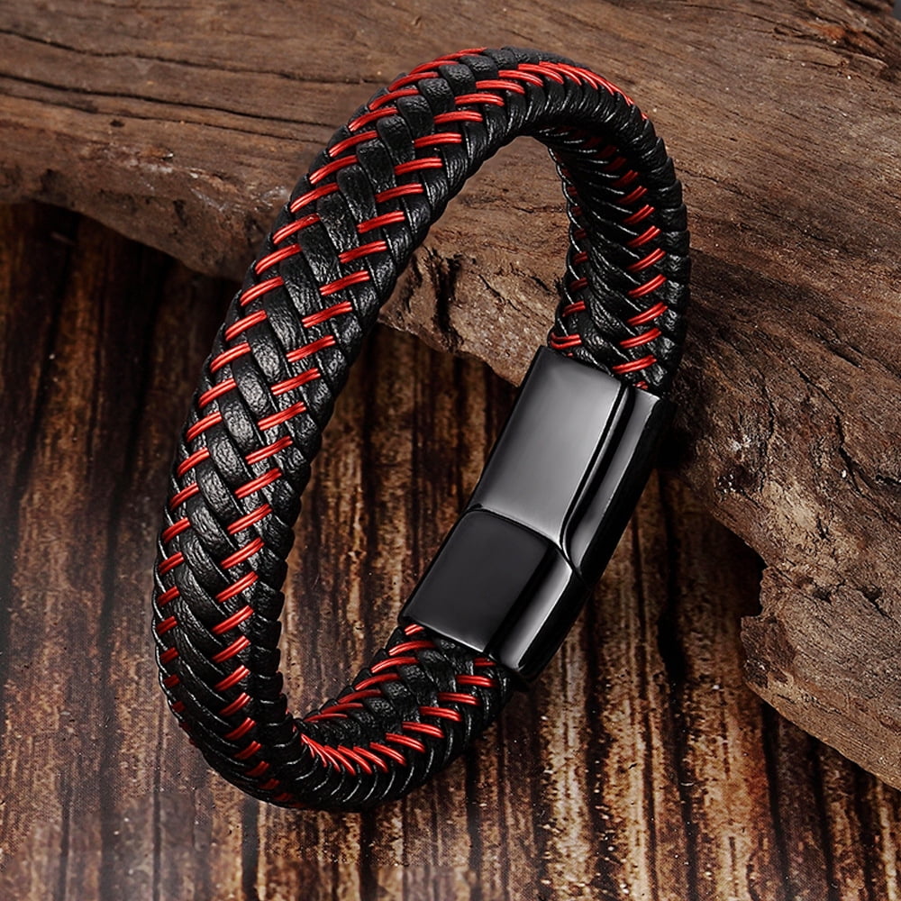 Click here for Strand Mens Genuine Leather Bracelet prices