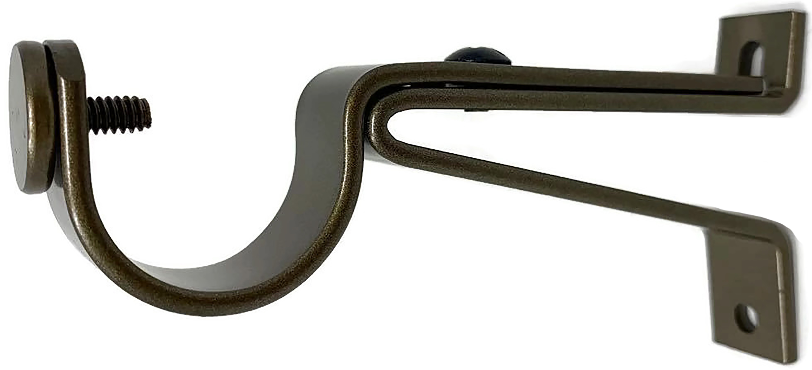 Urbanest Adjustable Rod Bracket, up to 1 1/8" Diameter Rod, Antique ...