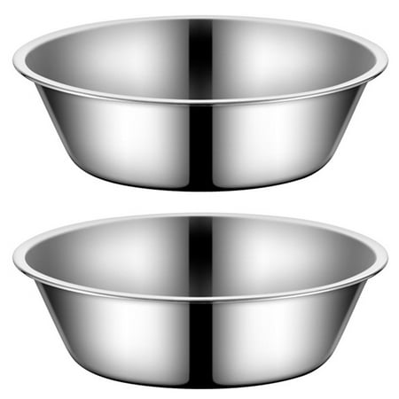 Stainless Steel Dog Bowls Small, Pet Water and Food Bowls, Basic Metal ...