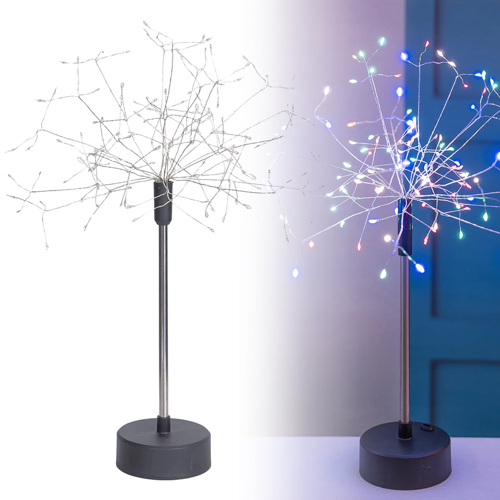 Table Lights Christmas Table Centerpieces With LED Star Lights Battery ...