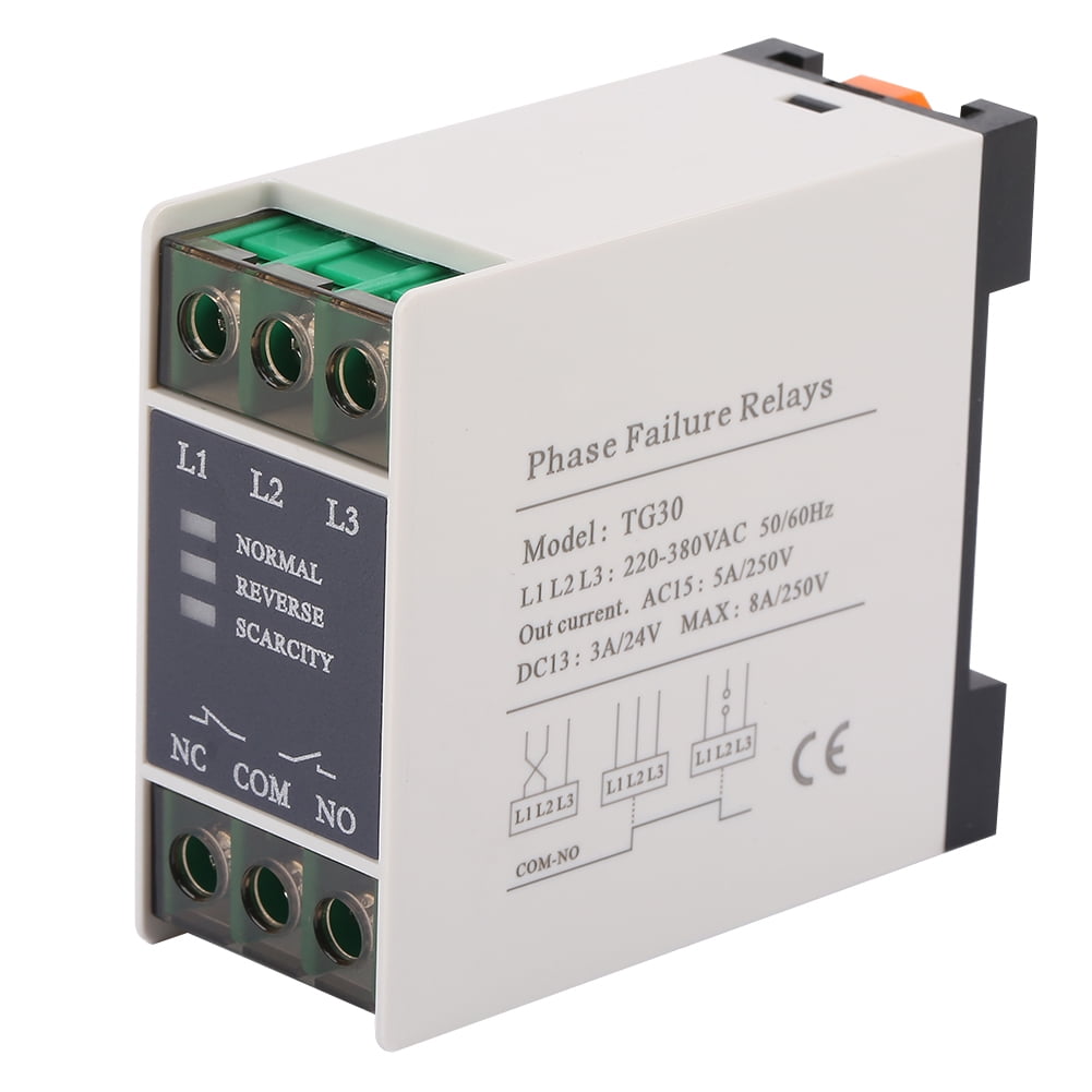 Phase Sequence Protection Relay Rated Current 5A Rated Voltage 220 ...