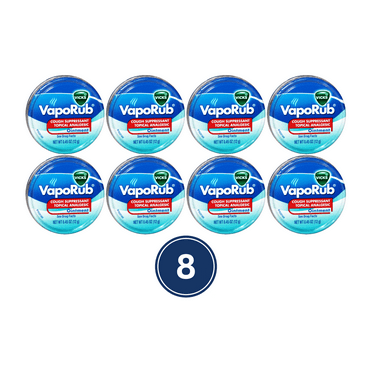 Vicks Vaporub Salve Nose Rub Chest Ointment, Travel Size 12g Tin, 2 ...