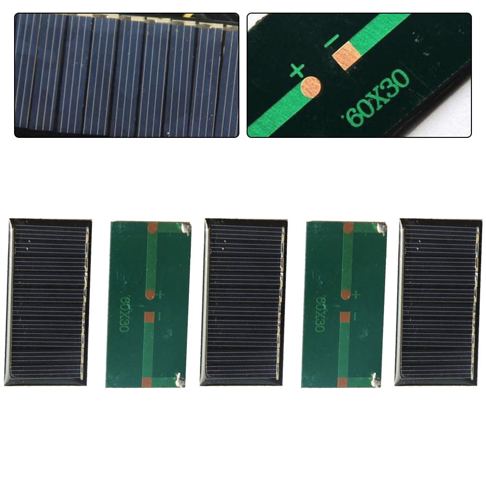 5pcs paneles solares de carga 3.7V tablero de pegamento solar DIY panel ...
