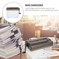 HOOWIFFY Manual Desktop Paper Shredder Black - Compact Office Document ...