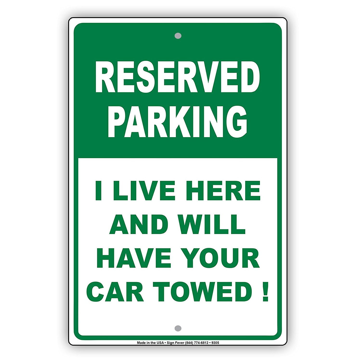 Funny Reserved Parking