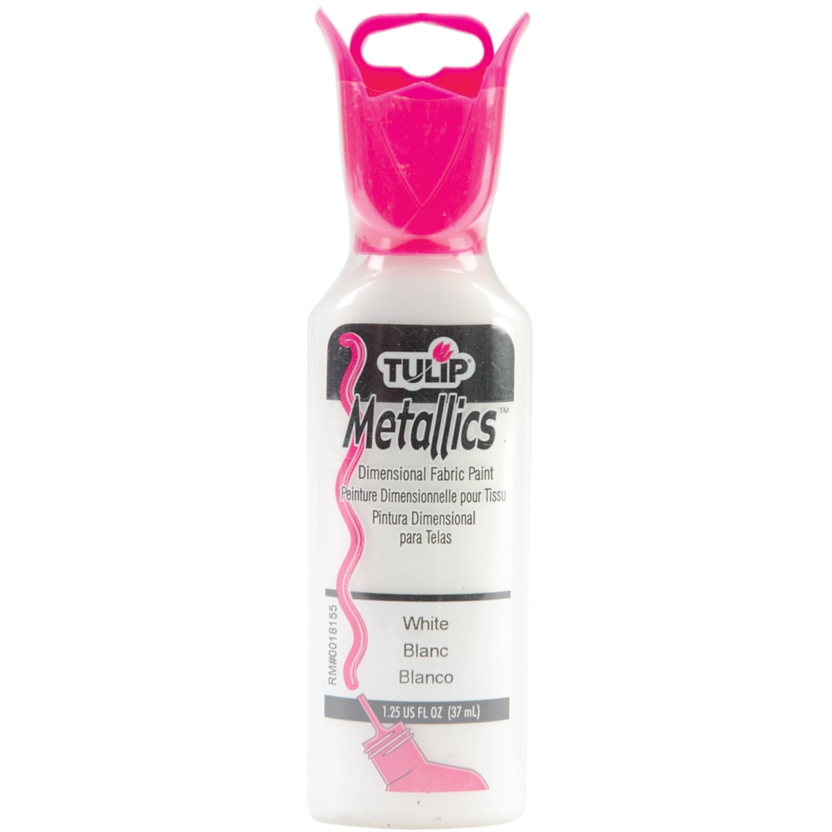 Tulip Dimensional Fabric Paint 1.25oz-Metallics - White - Walmart.com ...