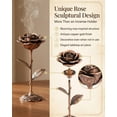 4.5in Vintage Rose Incense Burner, Rose-Shaped Incense Cone Holder with ...