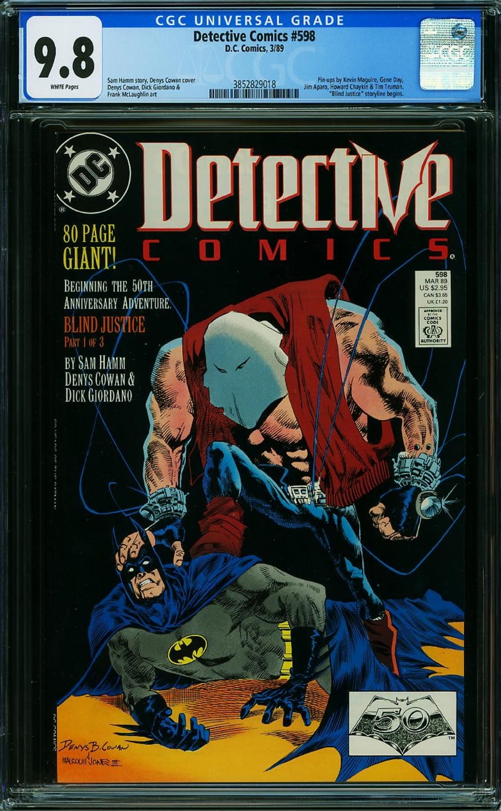 Detective Comics #598 - CGC 9.8 Comic Book - Walmart.com