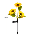 2 Pack Solar Sunflower Lights, LED Garden Solar Lights, Outdoor for ...