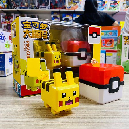 Bandai Genuine Pokemon Kawaii Toy Children's Deformation Robot Square ...