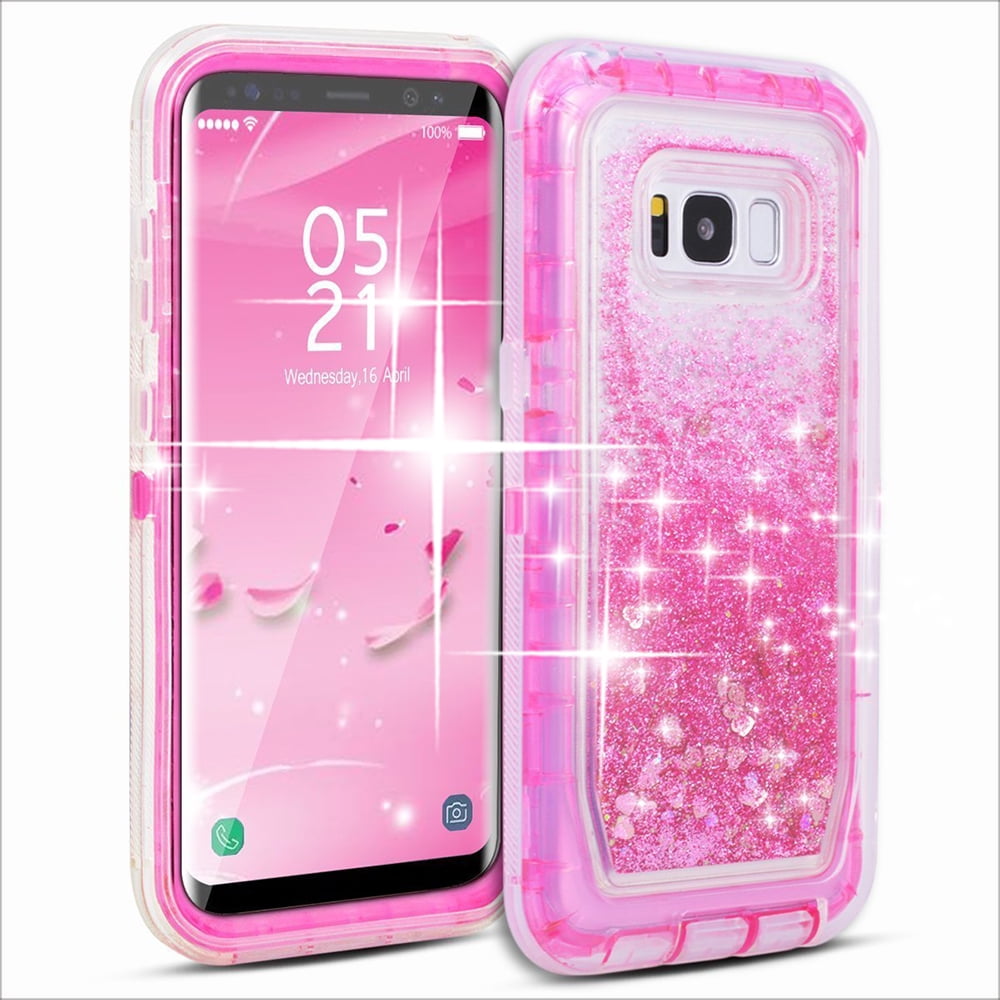 Samsung Galaxy S8 Plus / G955 Tough Defender Sparkling Liquid Glitter ...