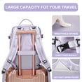 DAKIMOE Large Travel Backpack for Women Men Laptop Bag Airline Approved ...