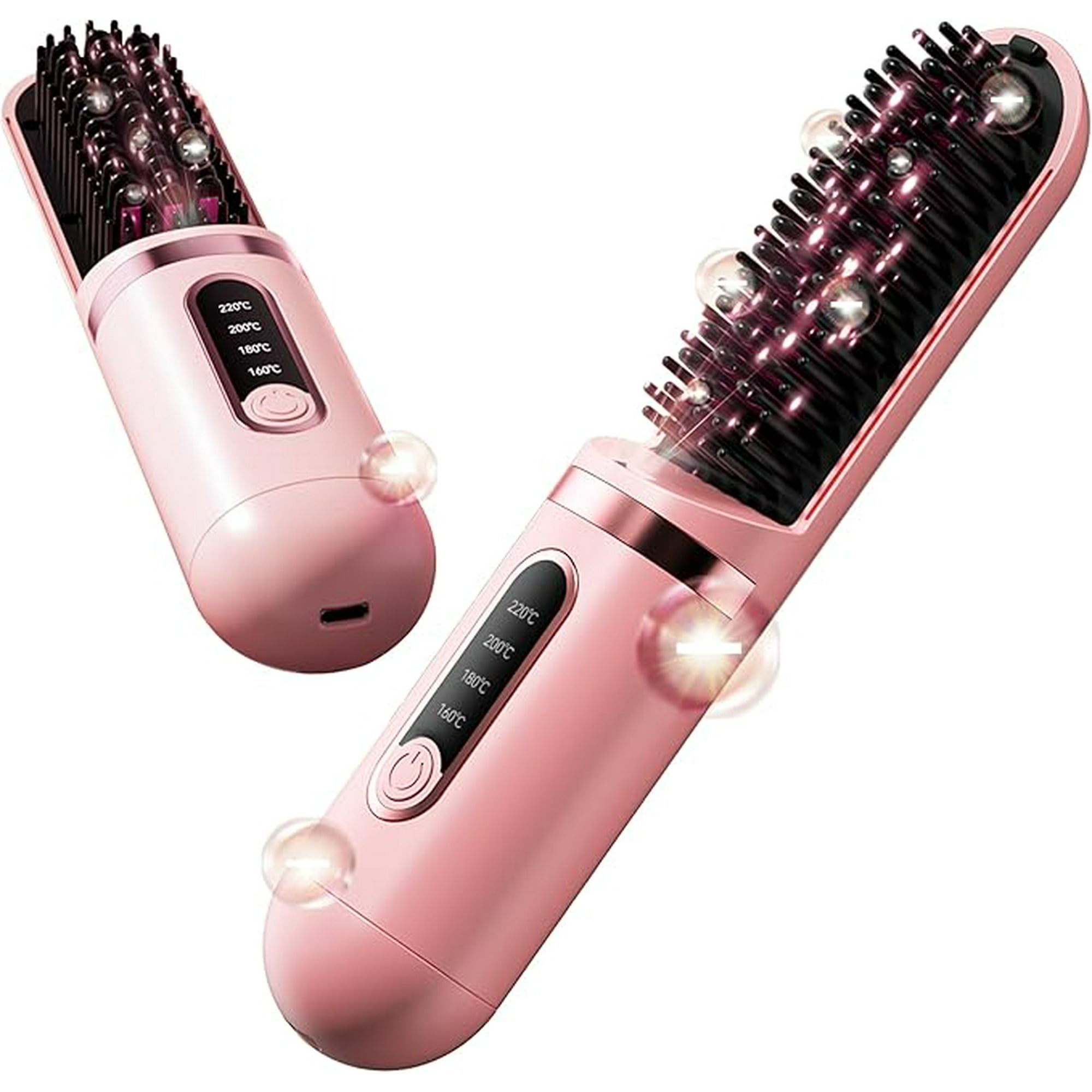 Click here for Nuisisa Cordless Hair Straightener Brush  Portable... prices