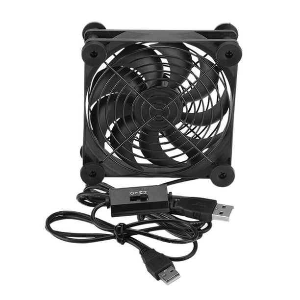 8cm 5V USB Cooling Fan Mute Set-top Box Router Radiator Fan Radiator ...
