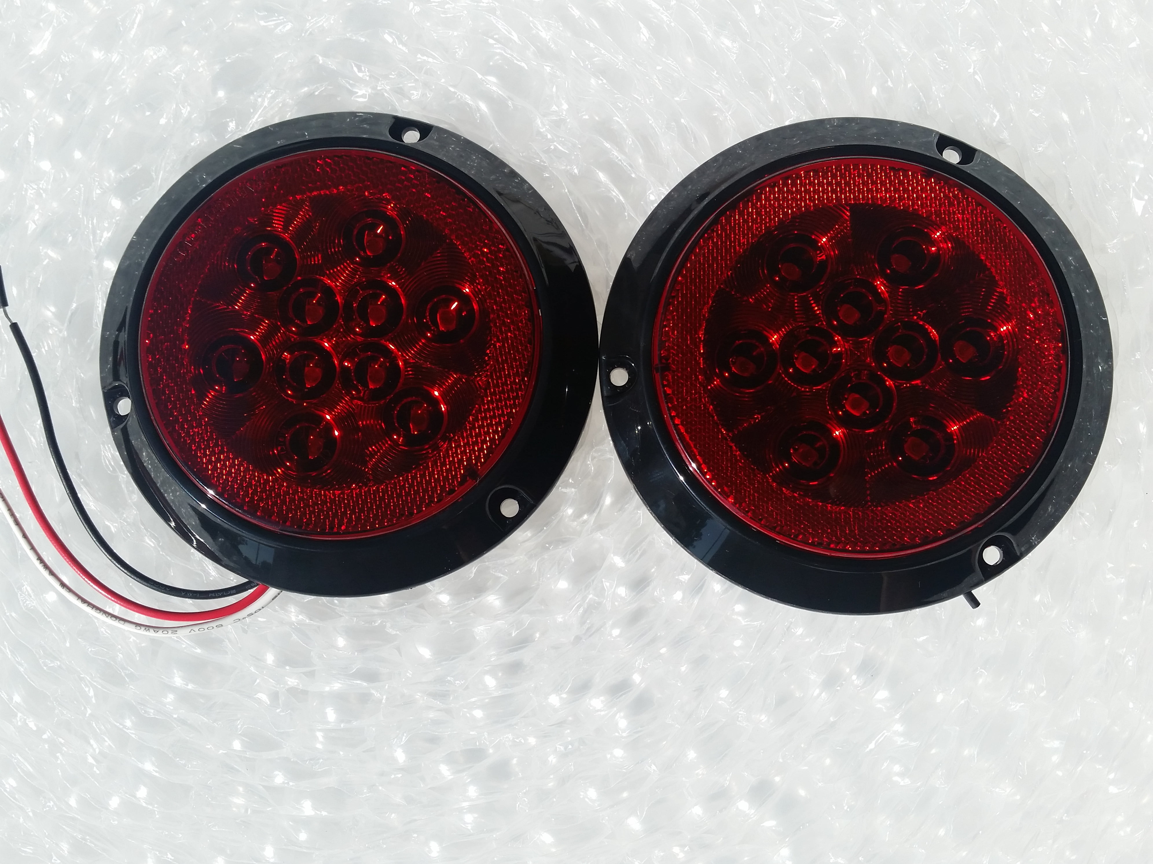 Jeep Wrangler TJ CJ YJ MJ 4" LED Tail Lights Surface Mount NO CUTTING ...