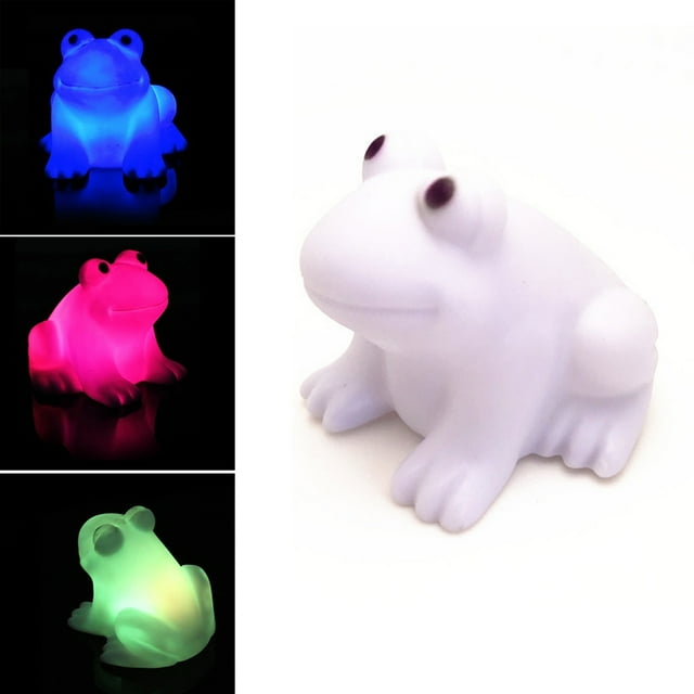 Bobasndm Cute Frog LED Night Light, Creative Color Changing Frog Lamp ...