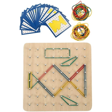 IGUOHAO Wooden Geoboard Array Block Geo Board Math Manipulative ...