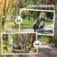 Versatile Green Bike Trailer Converts to Stroller, Includes Brakes ...