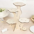 Efavormart 5-Tier Natural Laser Cut Wooden Tree Tower Cake Stand ...