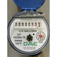 DAE Water Meter, 3/4" NPT Couplings, Gallon Measurement with Pulse ...
