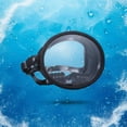 JWQFBC Panoramic Snorkel Facepiece Adjustable Strap Single Lens Dive ...