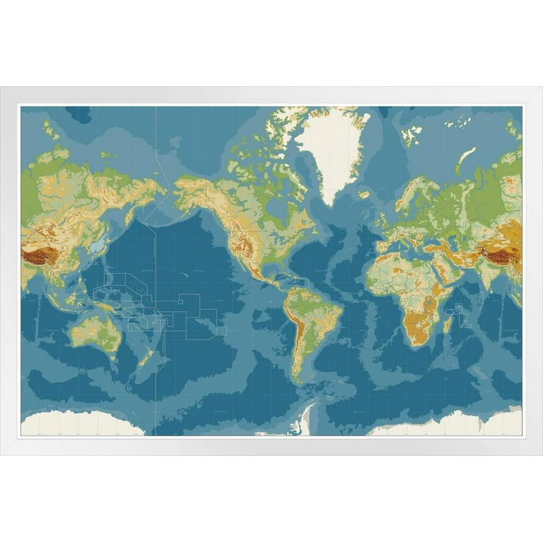 World Map Geographical