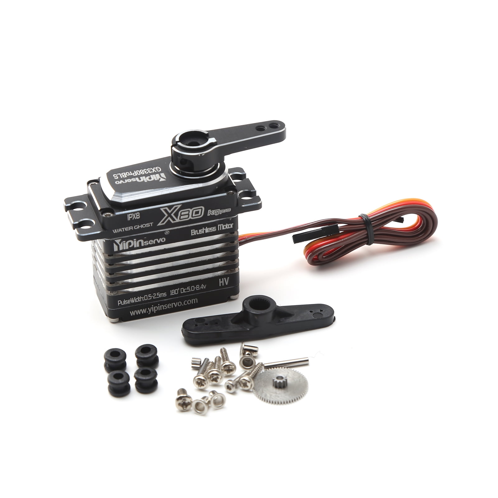 Esc YIPINServo Digital Servo 80kg Metal Gear High Torque impermeable ...