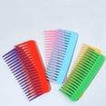 3PCS Wide Tooth Plastic Hairdressing Combs Hair Cutting Comb Portable ...