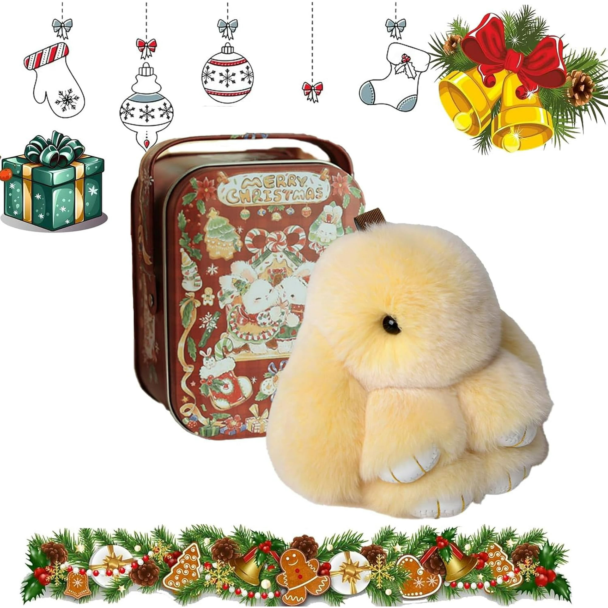 Click here for Gotyou Bunny Lu Keychain With Tin  Bunny Keychain... prices