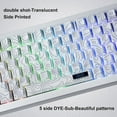 Altitude line snowstone Side Printed PBT keycaps(Topograph), Double ...