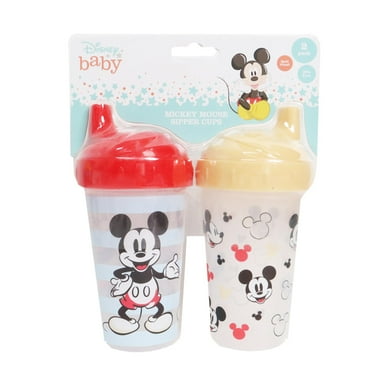 Disney Baby Minnie Mouse 2pk Toddler Sippy Cups, 6oz with Straw, Molded ...