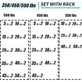 550 lbs Hex Dumbbell Set with Rack, 5-50 lbs Pairs - Rubber Coated Iron ...