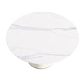 Contemporary White Round Dining Table | For 8 People Dining | Sintered ...