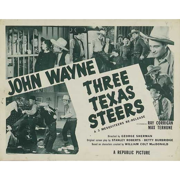 Three Texas Steers - movie POSTER (Style A) (11" x 14") (1939 ...