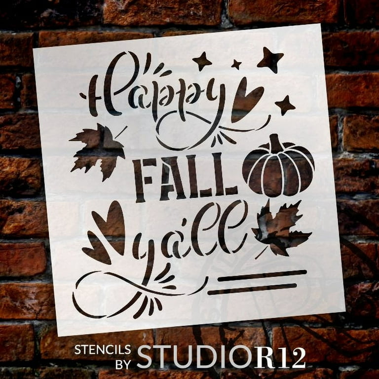 Happy Fall Yall Stencil