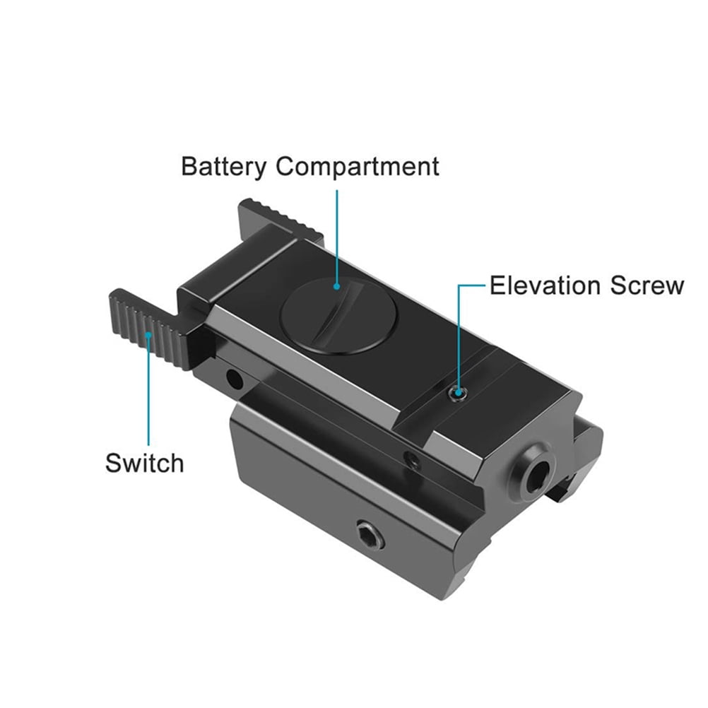 Mini mira láser de punto rojo para Rifle, pistola de aire manual, mira ...