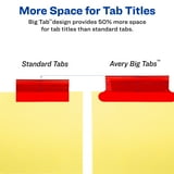 Avery Big Tabs, 5-Tab Dividers, Multicolor, Insertable, Double-Sided ...