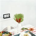 Eoozwa 3 Packs Realistic Artificial Pine Cuttings with Red Berries and Cones Lifelike Christmas ...
