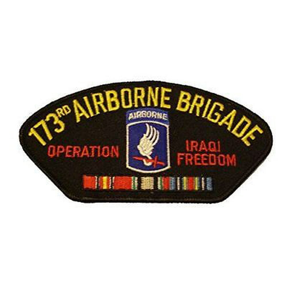 US ARMY 173RD AIRBORNE BRIGADE BCT IRAQI FREEDOM OIF PATCH W/ RIBBONS ...
