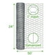 Garden Craft 24in H x 50ft L Gray Chicken Wire with 1in Openings ...