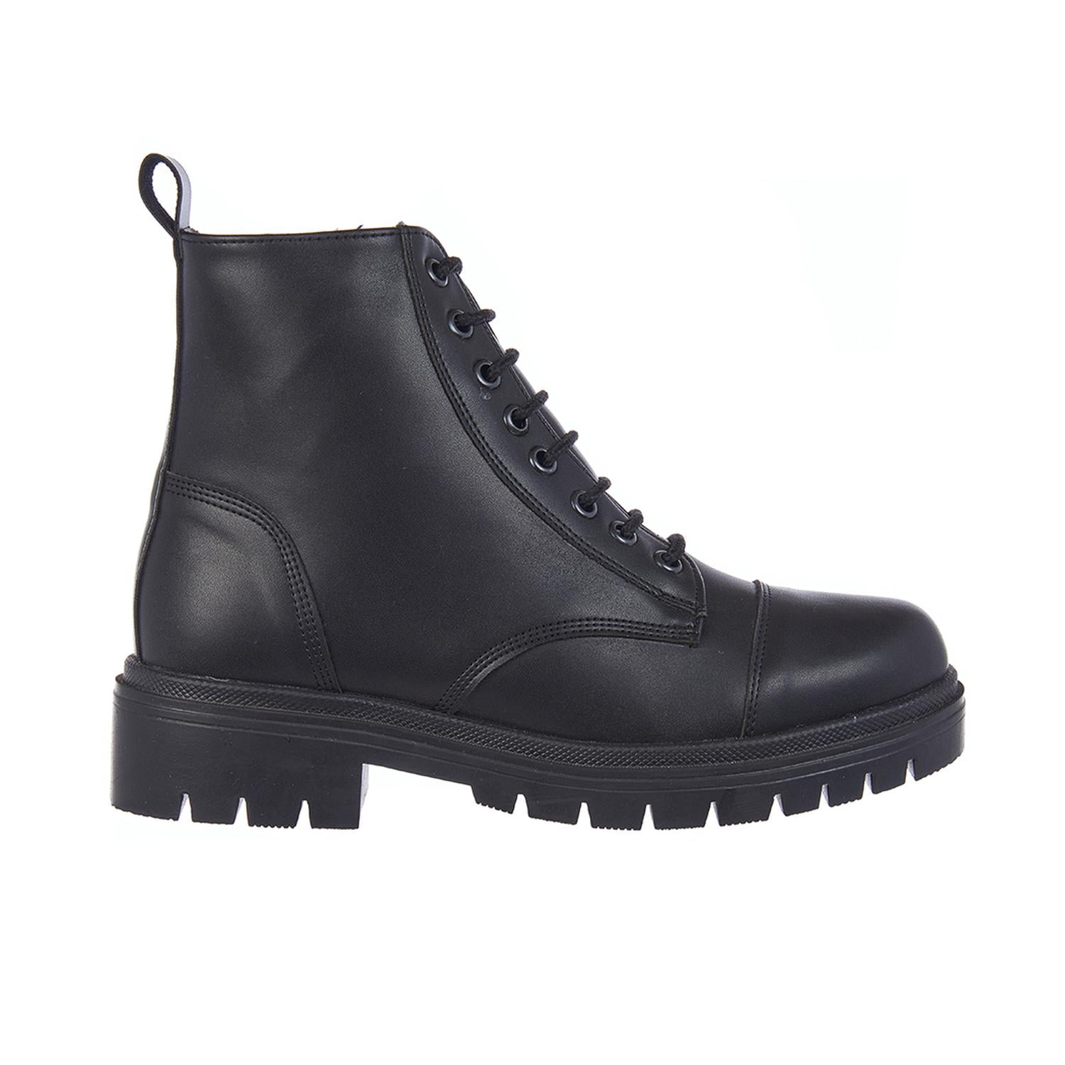 Botines Para Mujer Tipo Piel Negro Básicos Lisos negro 26 Incógnita ...