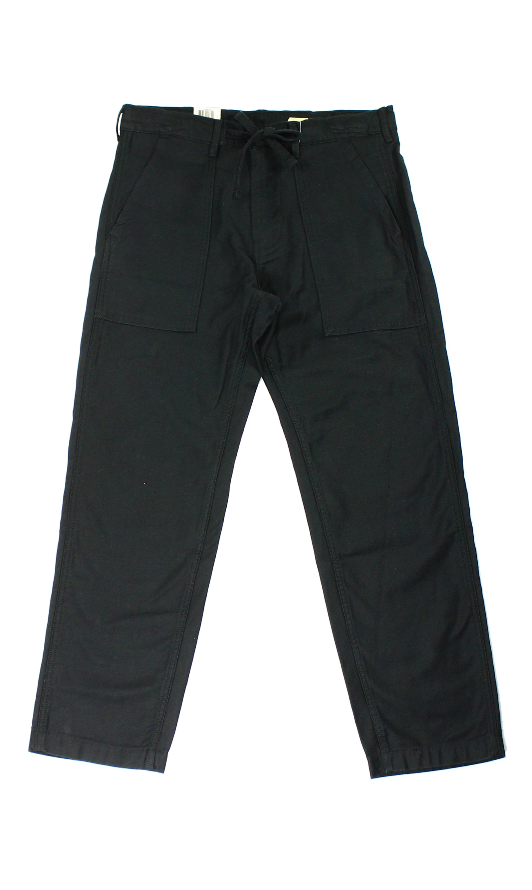 Levi's NEW Deep Black Mens Size 33X30 Loose Straight Drawstring Pants ...