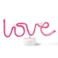 BrightSide Neon Love LED Desk Stand - Pink Tube with White Lights - 13. ...