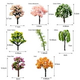 Naierhg Plant Miniature Mini Different Shape Plastic Metal Dollhouse ...