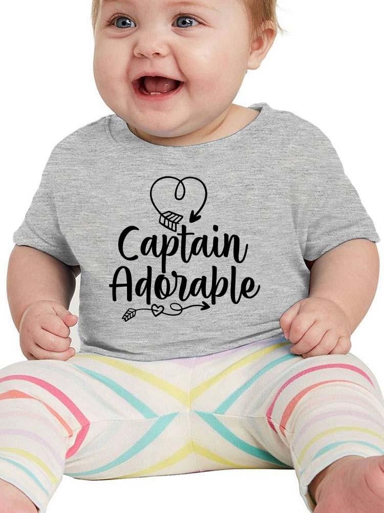 Captain Adorable T-Shirt Infant -Smartprints Designs, 6 Months ...