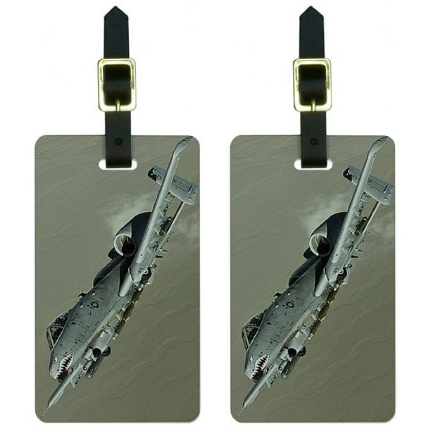 US Airforce A-10 Warthog Luggage Tags Suitcase Carry-On ID, Set of 2 ...