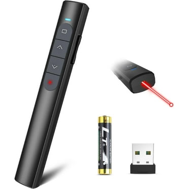 Wireless USB Powerpoint Presentation Laser-Pointer Clicker Remote ...