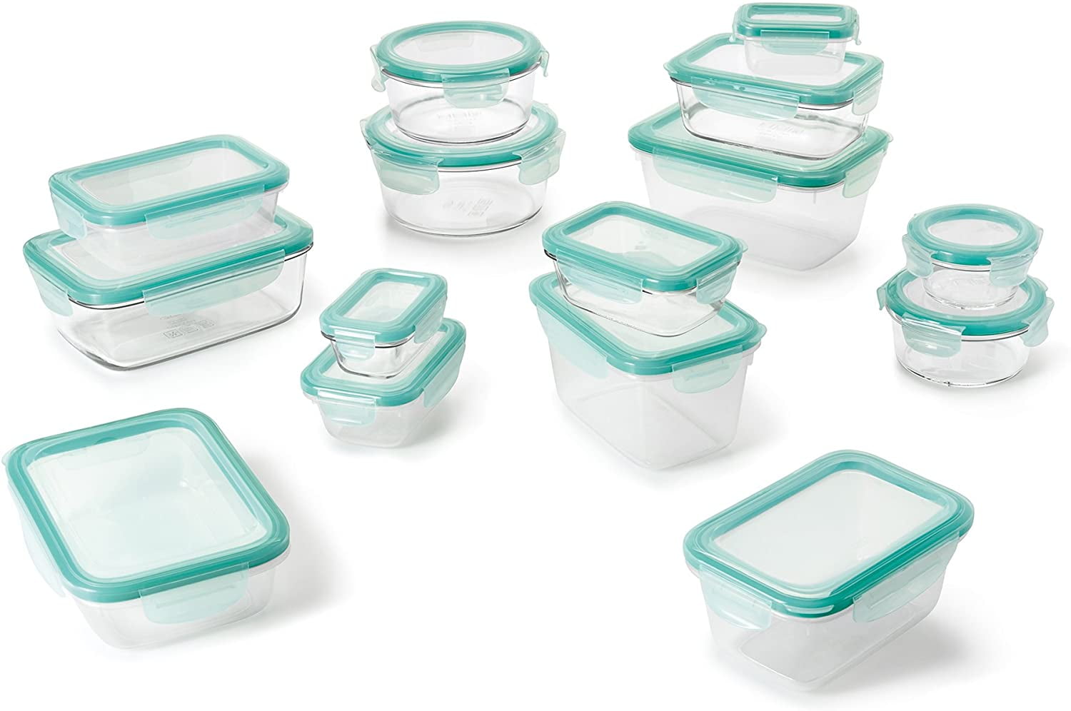 Set de 15 contenedores OXO OXO SOFTWORKS Vidrio y plástico | Walmart en ...