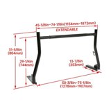 KOJEM Universal Adjustable Truck Rack, Double Ladder, 800LBS Capacity ...