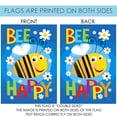 Toland Home Garden Bee Happy Positive Spring Flag Double Sided 28x40 ...